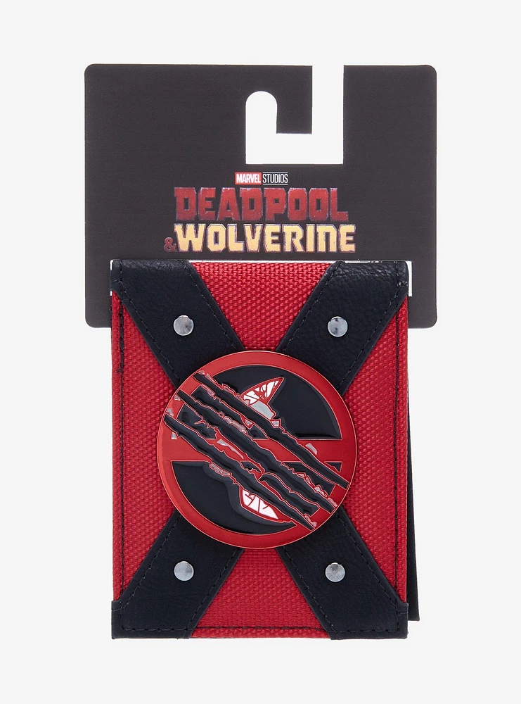 Hot Topic Marvel Deadpool & Wolverine Logo Bifold Wallet | Hamilton Place