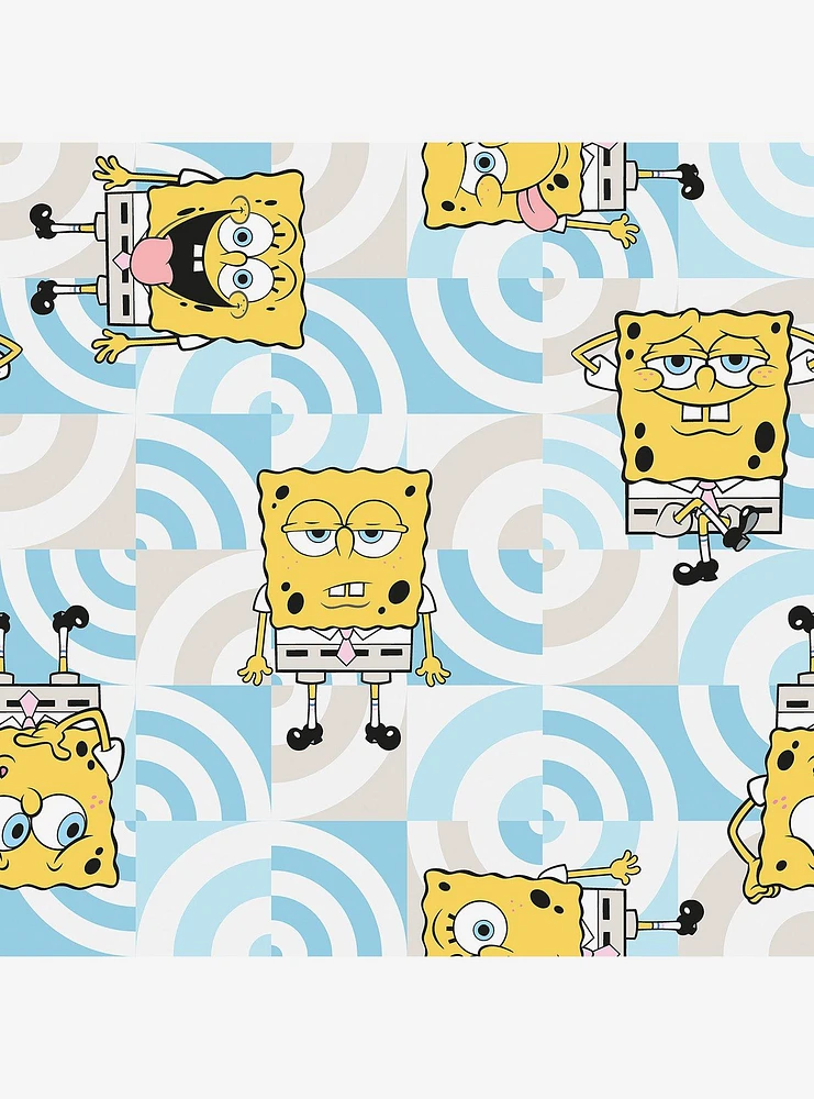 Hot Topic SpongeBob SquarePants Funny Faces Peel and Stick Wallpaper ...