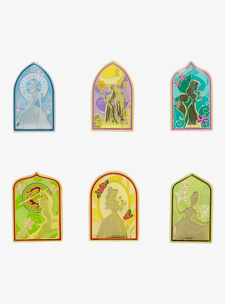 Disney Loungefly Disney Princess Silhouette Frames Blind Box Enamel Pin ...