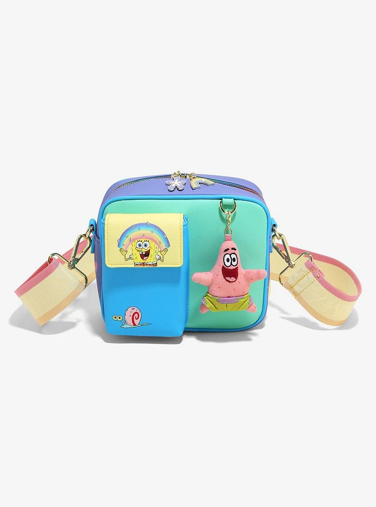 TV SpongeBob SquarePants Patrick & SpongeBob Color Block Crossbody Bag ...
