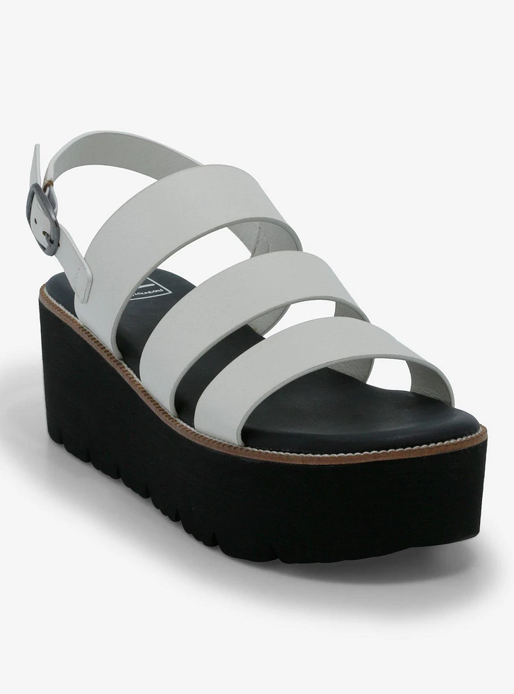Hot Topic Dirty Laundry Triple Strap Platform Sandals | Hamilton Place