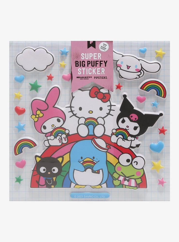 Hot Topic Pipsticks X Hello Kitty And Friends Jumbo Puffy Sticker Sheet ...