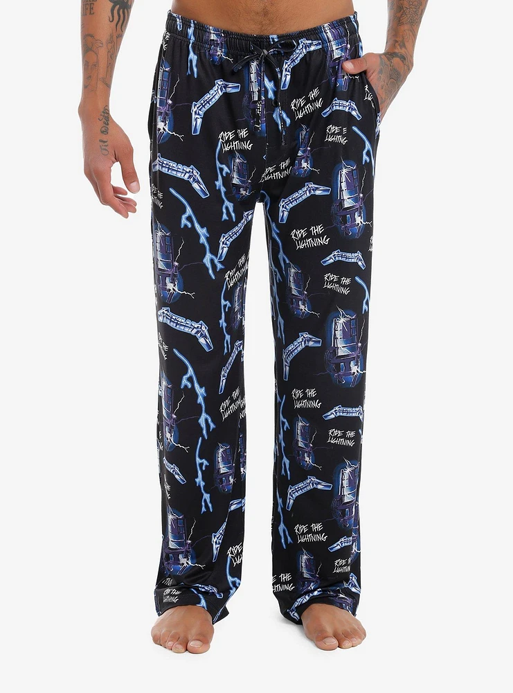 Hot Topic Metallica Ride The Lightning Pajama Pants | Hamilton Place