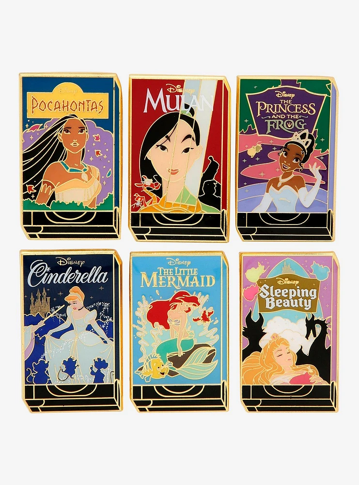 Disney Loungefly Disney Princess VHS Case Blind Box Enamel Pin - BoxLunch Exclusive | Mall of ...