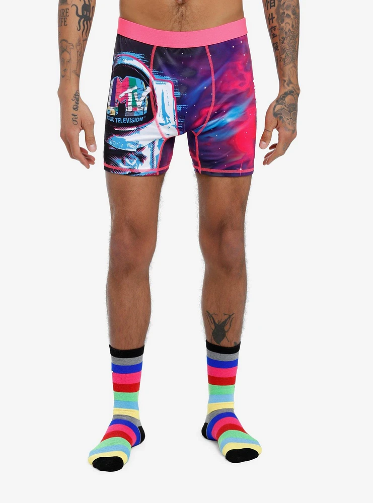 Hot Topic MTV Moonman Boxer Briefs & Sock Set | Hamilton Place