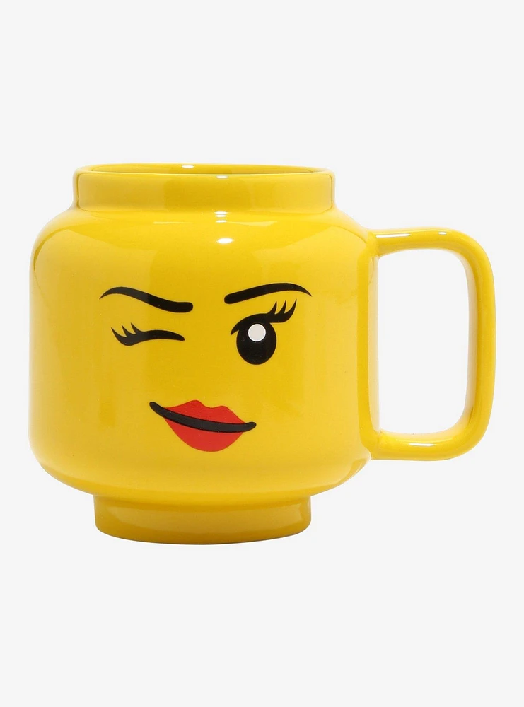 Hot Topic LEGO Winking Girl Head Mug | Hamilton Place