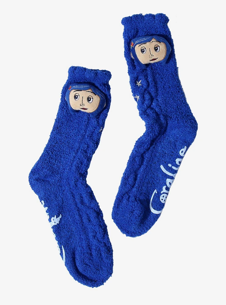 Hot Topic Coraline Plush Cable Knit Cozy Socks | Hamilton Place