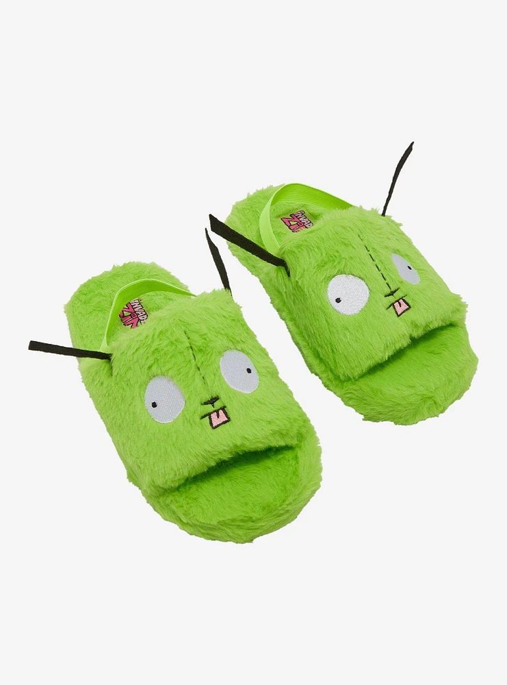 Hot Topic Invader Zim GIR Fuzzy Slippers | Hamilton Place
