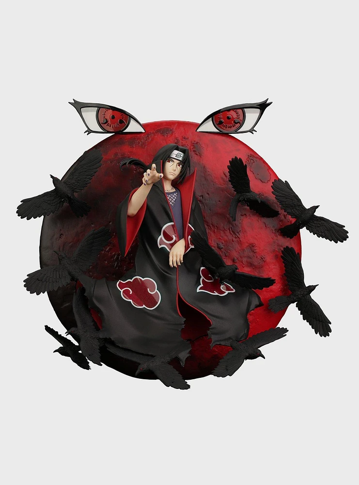 Boxlunch Naruto Shippuden Itachi Uchiha 1/8th Scale Wall Statue | Mall ...