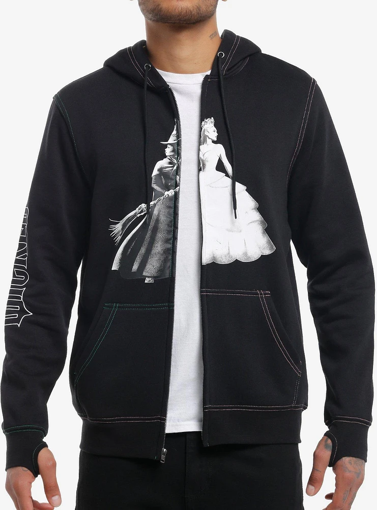 Hot Topic Wicked Elphaba & Glinda Split Hoodie | Hamilton Place