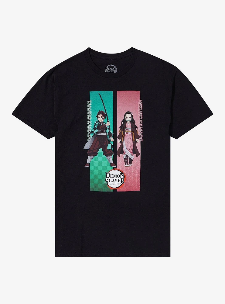 Hot Topic Demon Slayer: Kimetsu No Yaiba Tanjiro & Nezuko Panels T ...