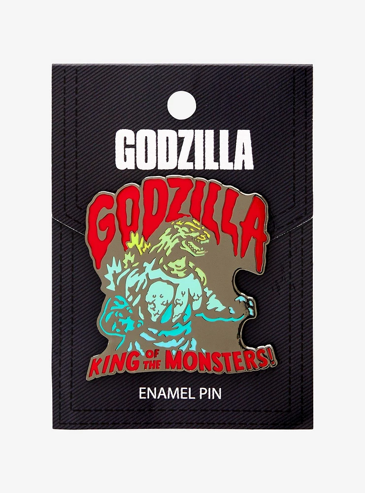Godzilla Color Portrait Godzilla Enamel Pin - BoxLunch Exclusive ...