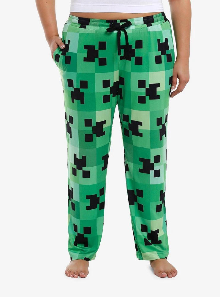 Hot Topic Minecraft Creeper Pajama Pants Plus | Shop Midtown
