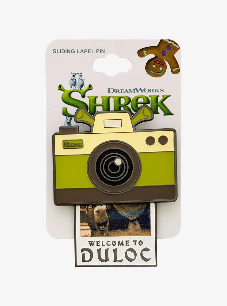 Shrek DreamWorks Shrek Camera Sliding Enamel Pin - BoxLunch Exclusive ...