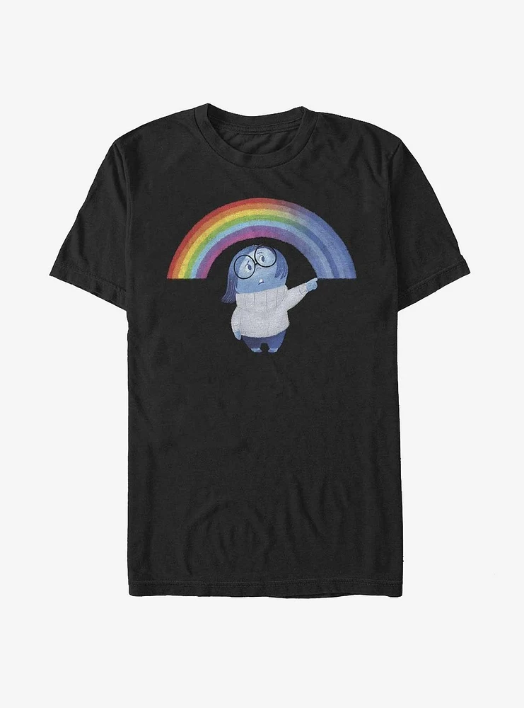 Inside Out Merch Disney Pixar Inside Out 2 Sadness Rainbow T-Shirt at ...