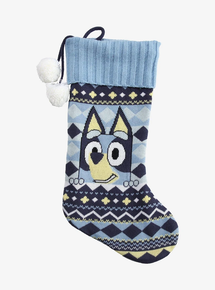 Bluey Portrait Patterned Stocking — BoxLunch Exclusive | Liberty Center