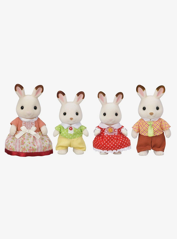 CALCRITTERS Calico Critters Chocolate Rabbit Family Figure Set ...