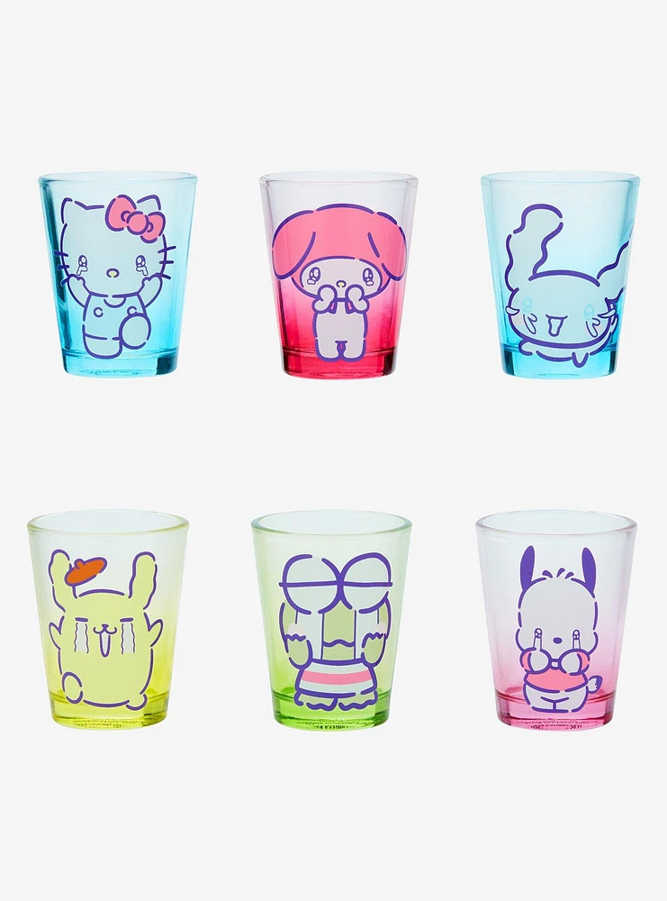 Anime Merch Sanrio Hello Kitty and Friends Crying Blind Box Mini Glass ...