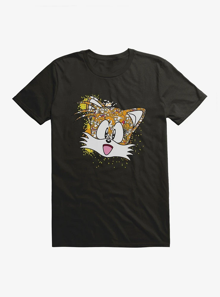 Hot Topic Sonic The Hedgehog Tails Pixel Profile T-Shirt | Mall of America®