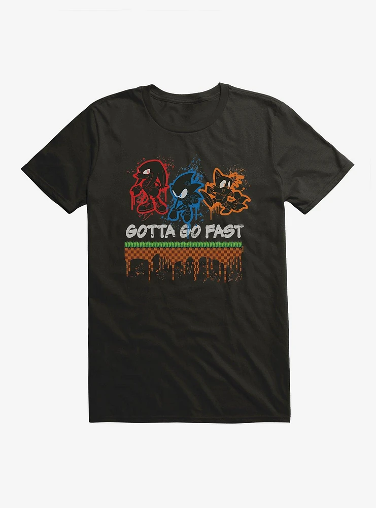 Hot Topic Sonic The Hedgehog Tails, Knuckles, And Gotta Go Fast! T ...