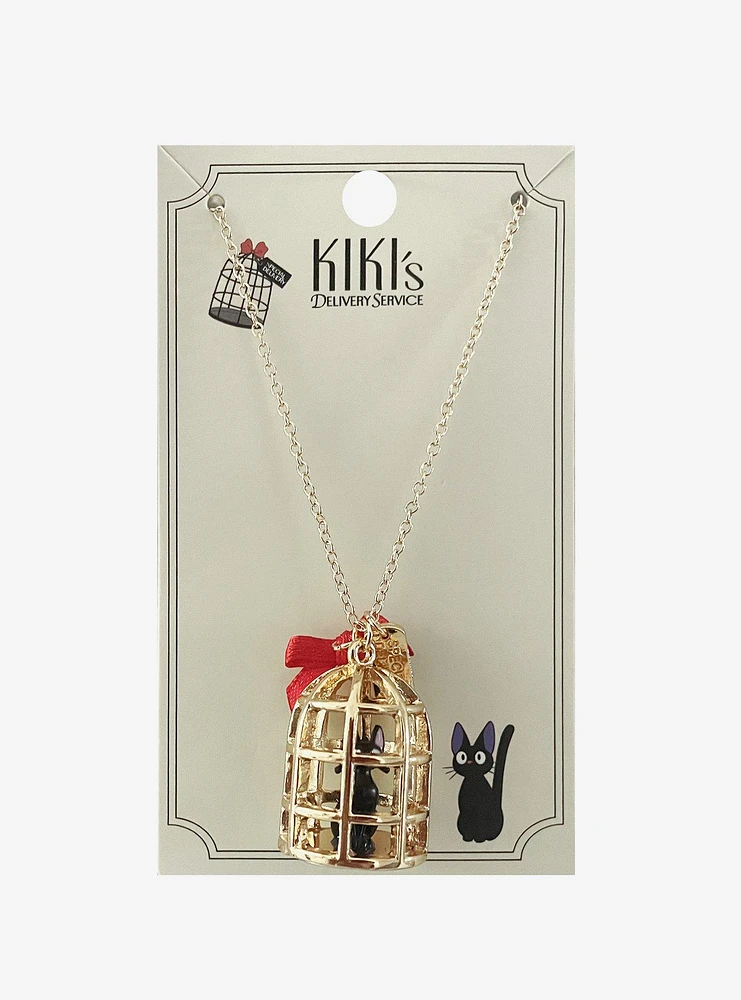 Hot Topic Studio Ghibli® Kiki's Delivery Service Jiji Cage Necklace ...