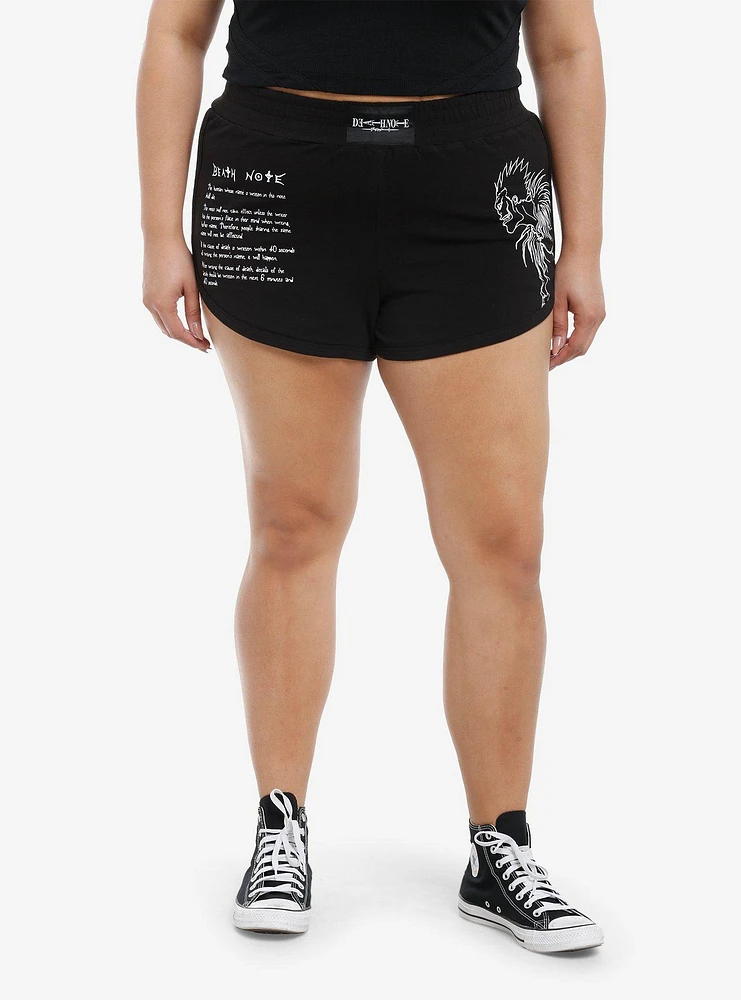 Hot Topic Death Note Ryuk Girls Soft Shorts Plus | Hamilton Place