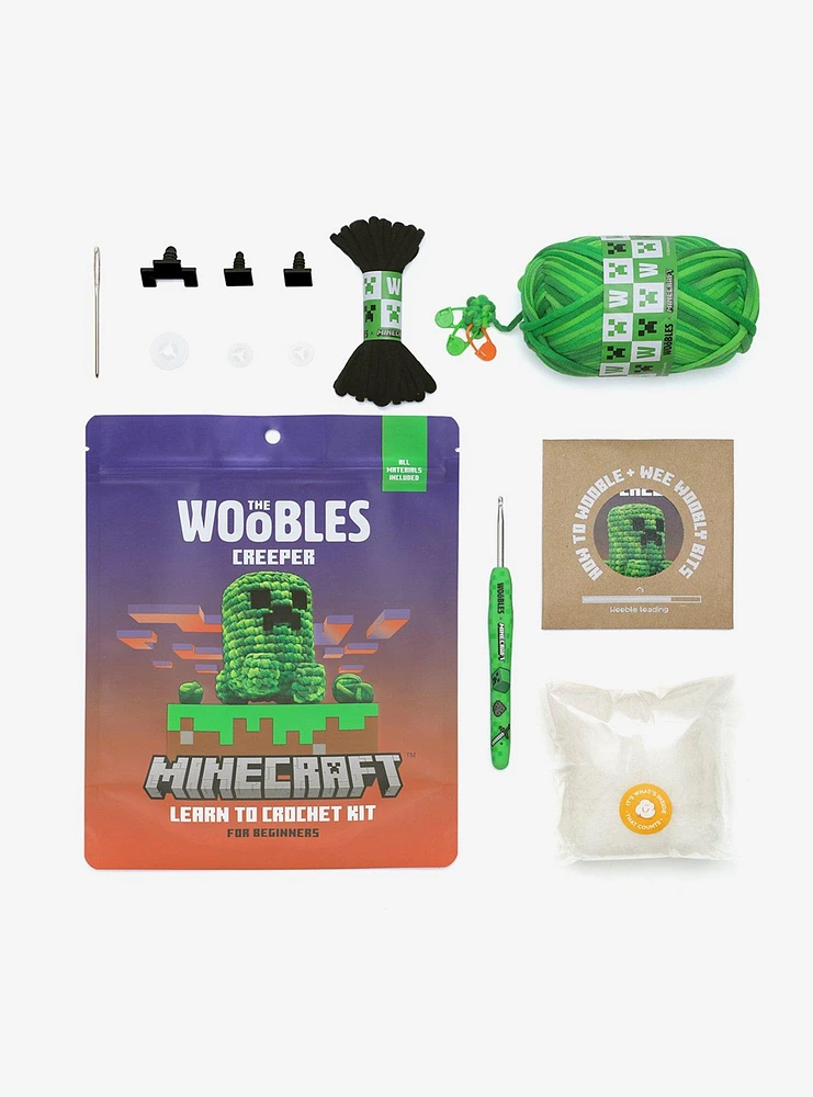 Hot Topic The Woobles Minecraft Creeper Beginner Crochet Kit | Liberty ...