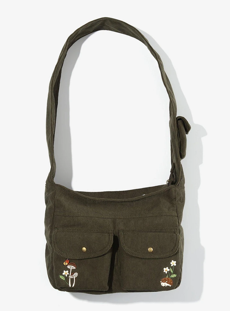 Hot Topic Cottagecore Corduroy Cargo Bag | Hamilton Place