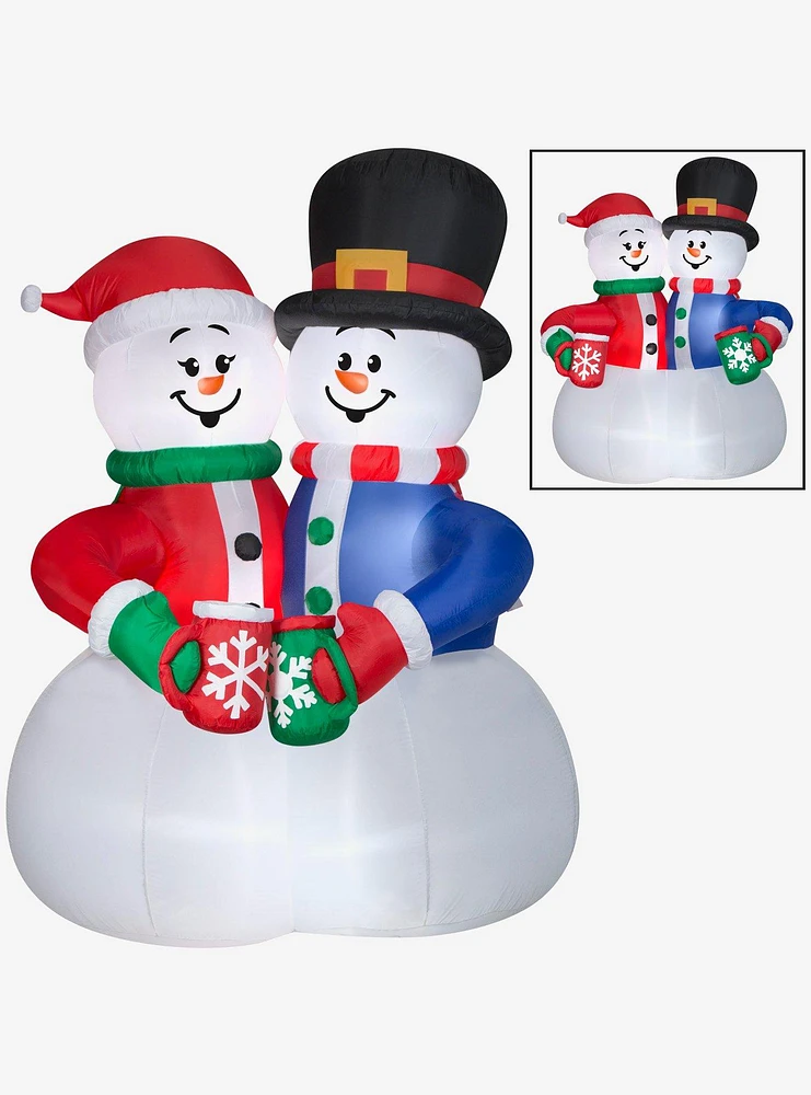 Hot Topic Snow Couple Cocoa Cheers Scene Animated Airblown | Hamilton Place
