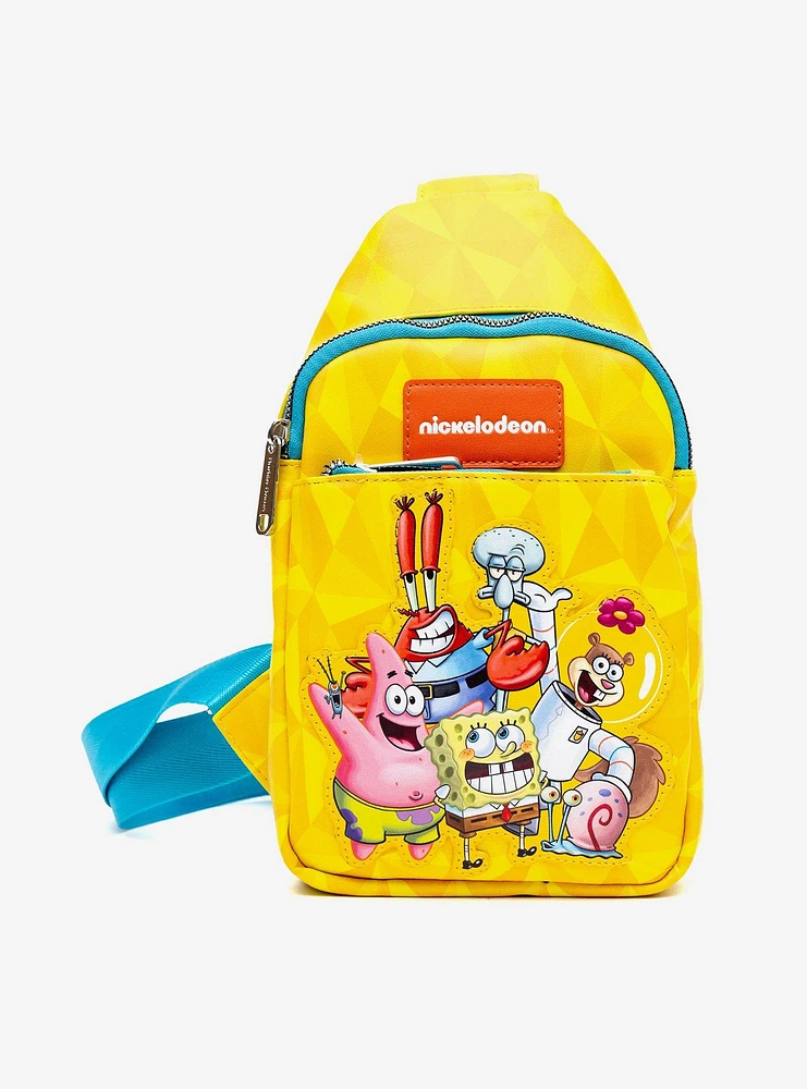 Hot Topic SpongeBob SquarePants and Friends Pose Crossbody Sling Bag ...