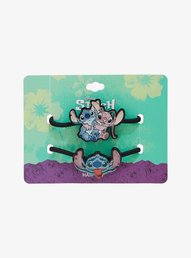Hot Topic Disney Stitch & Angel Hibiscus Charm Hair Tie Set | Mall of ...