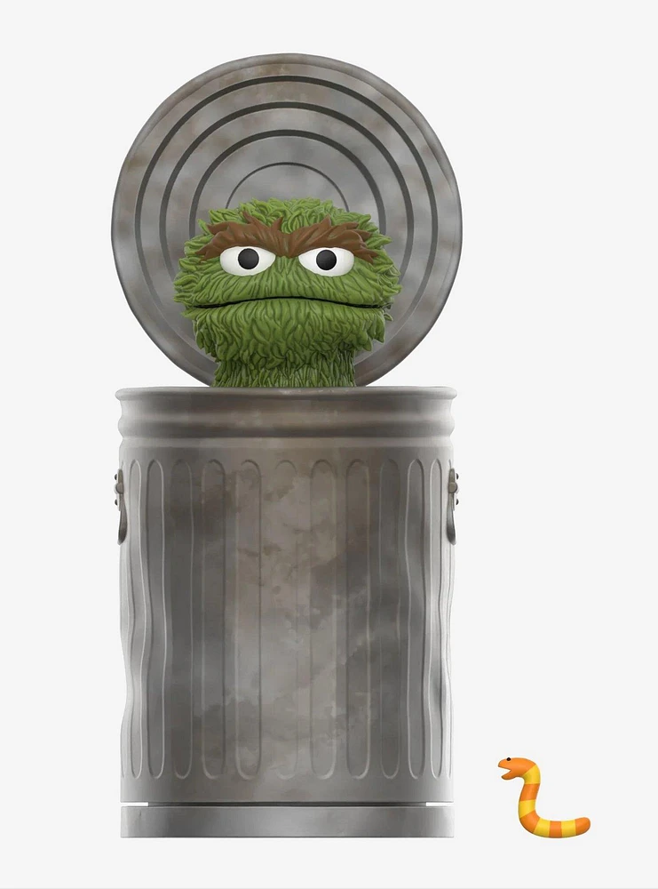 Sesame Street Super7 Sesame Street ReAction Oscar the Grouch Figure ...