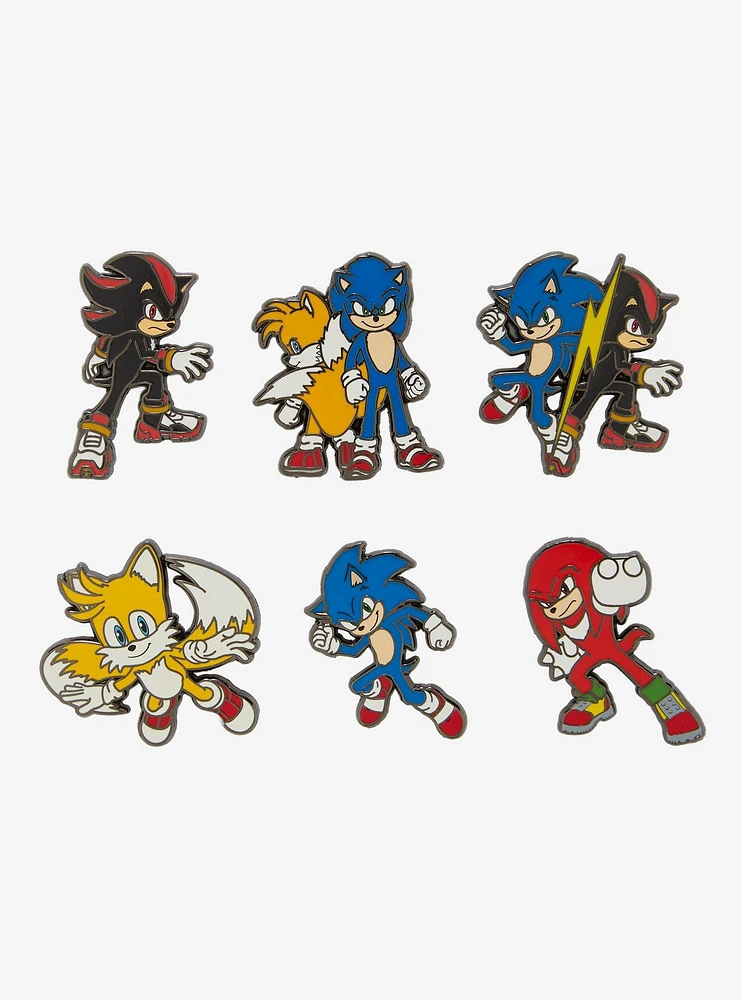 Hot Topic Sonic The Hedgehog 3 Characters Blind Box Enamel Pin ...