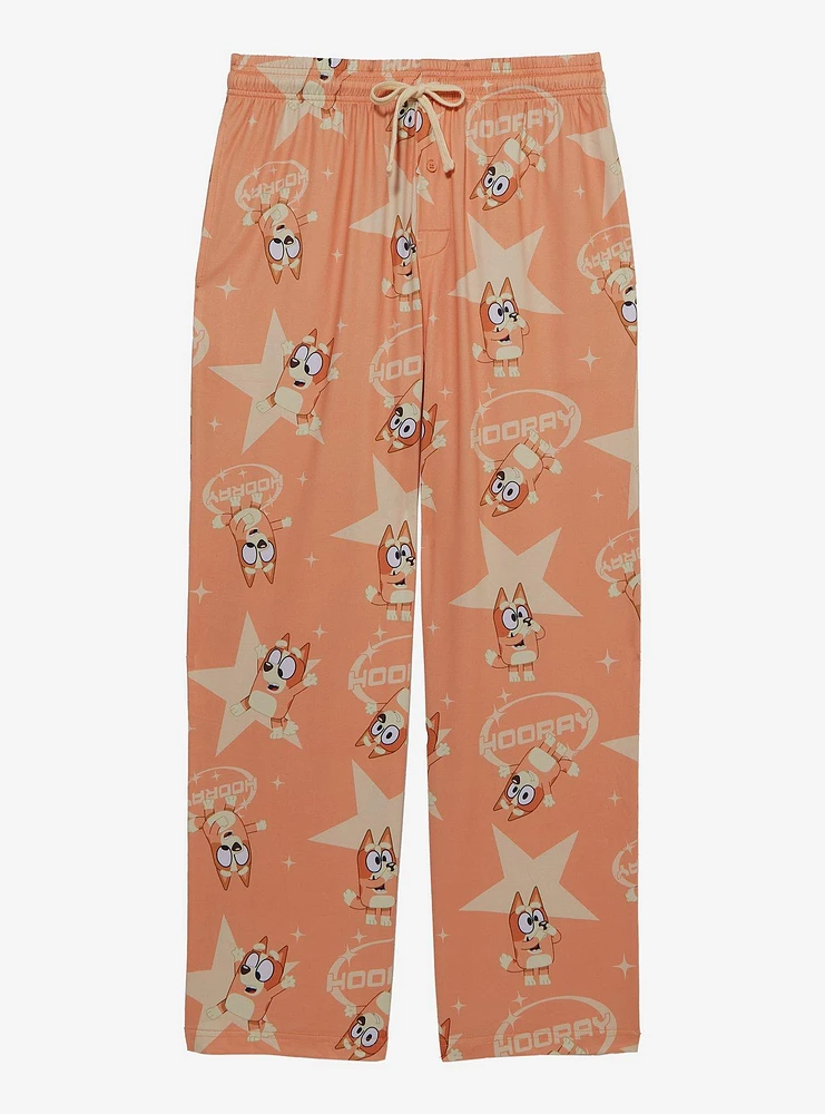 Bluey Bingo Hooray Allover Print Sleep Pants — BoxLunch Exclusive ...
