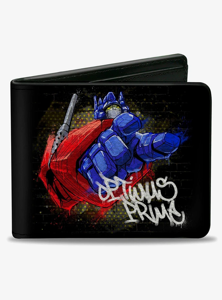 Hot Topic Transformers Optimus Prime Pointing Pose Tag Black Bifold ...