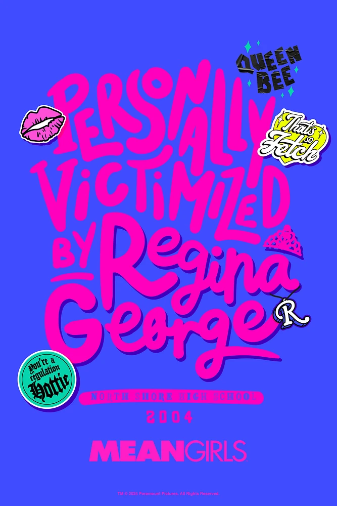 Hot Topic Mean Girls Personalized Victimized By Regina George Poster ...