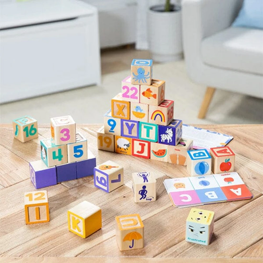 Ms. Rachel Official Wooden Stacking Blocks & Activity Cards Set by ...