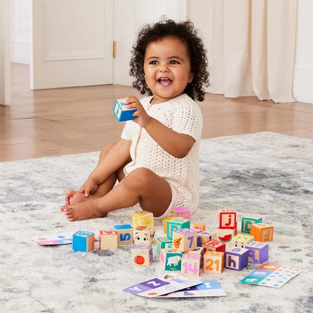 Ms. Rachel Official Wooden Stacking Blocks & Activity Cards Set by ...