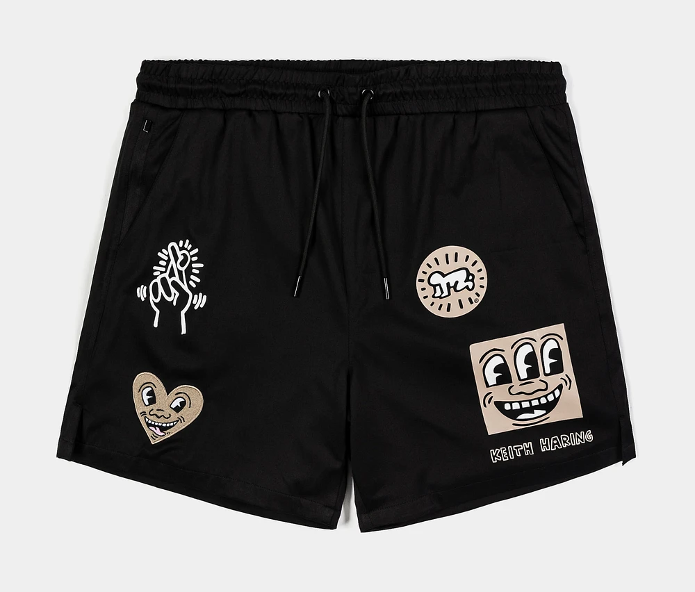 KEITH HARING X SP SP x Keith Haring Work Hybrid Mens Shorts (Black ...