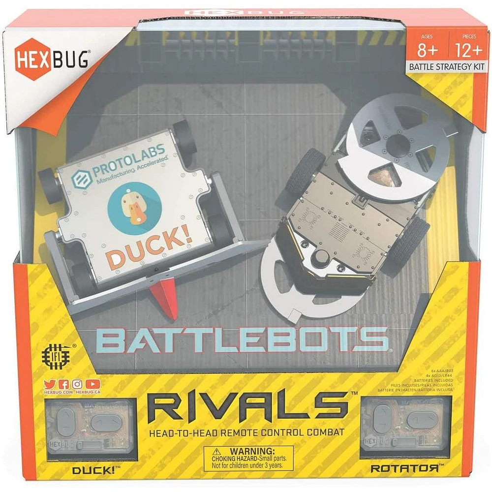 Spin Master Hexbug Battlebots Rivals V5 - Duck vs. Rotator | Mall of ...