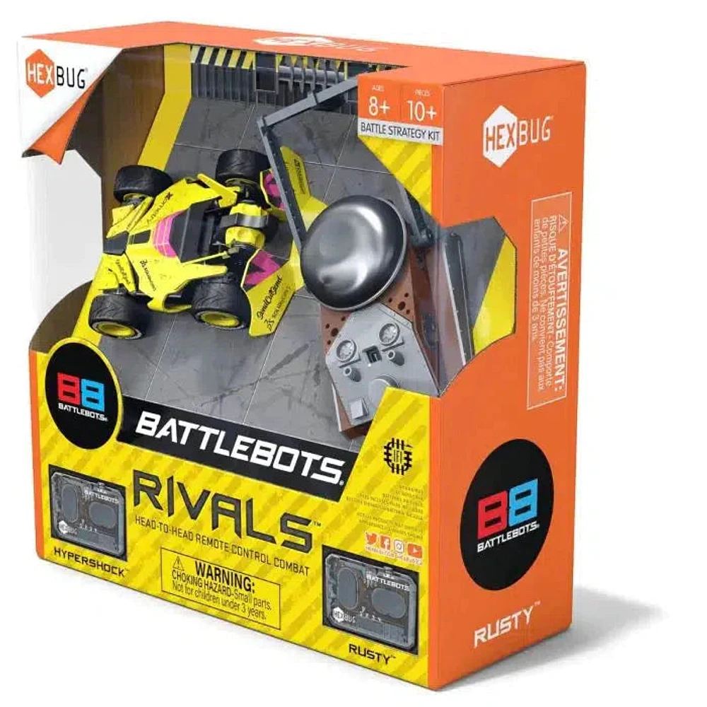Spin Master Hexbug Battlebots Rivals V6 - HyperShock vs Rusty | Mall of ...