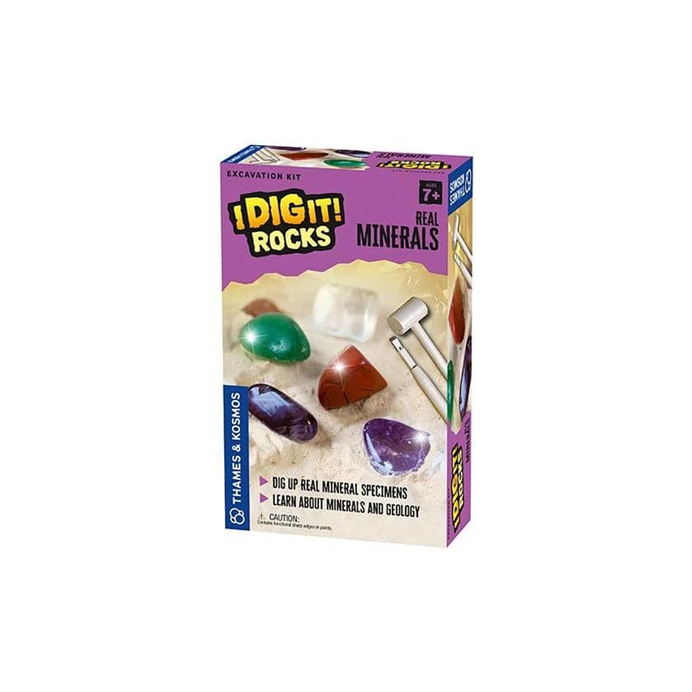 Thames & Kosmos I Dig It! Rocks - Real Minerals Excavation Kit | Mall ...