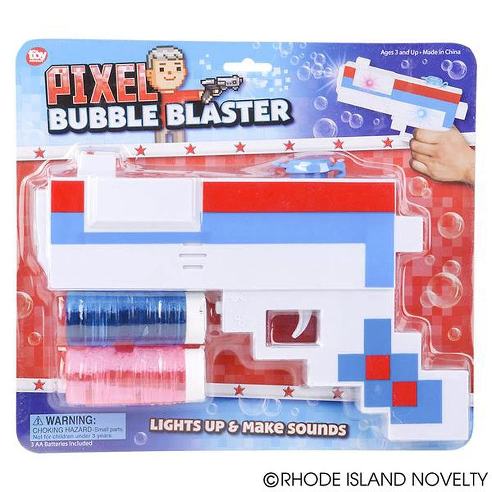 The Toy Network 10.25" Patriotic Pixel Bubble Blaster | Mall of America®