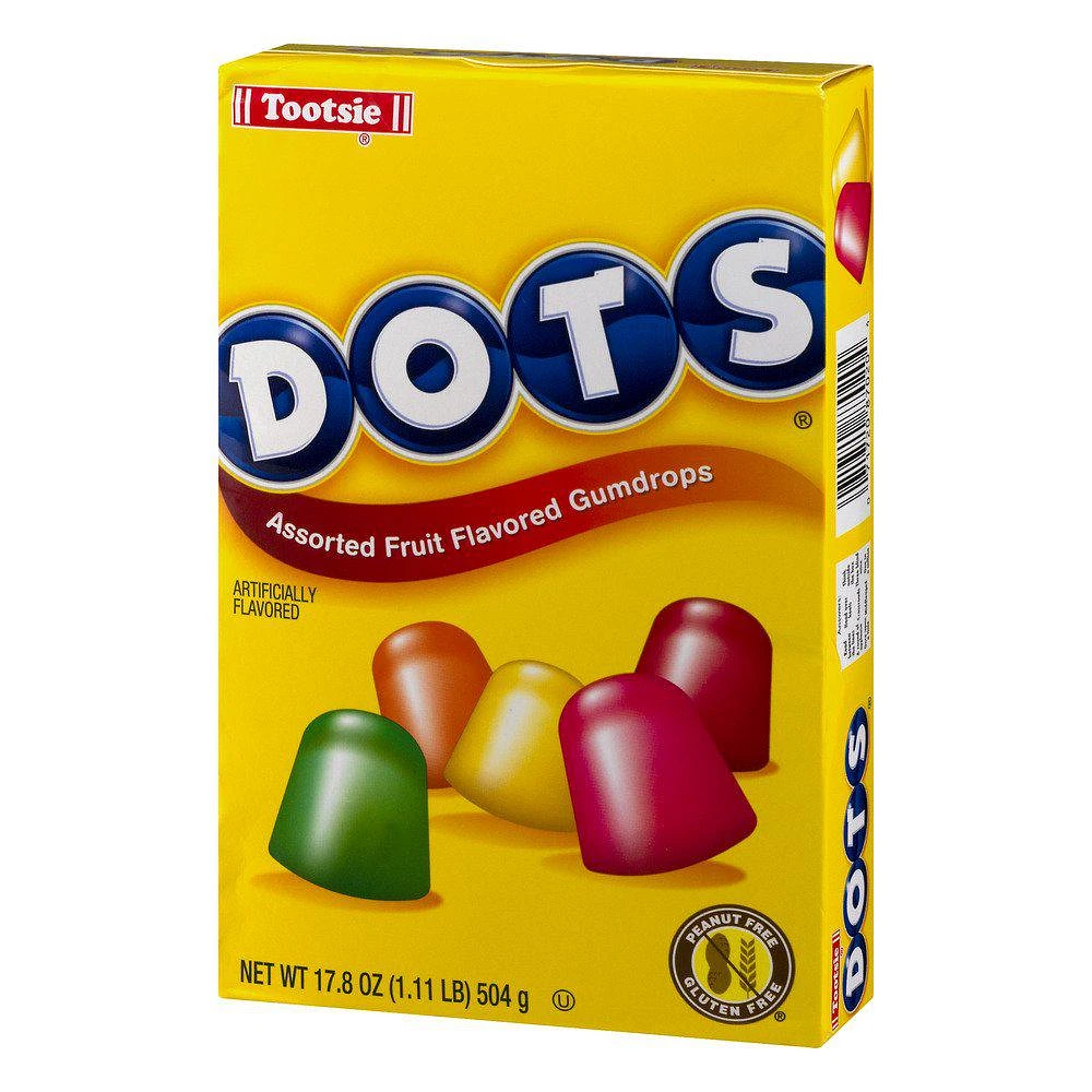 Tootsie Super Size DOTS Original Fruit Flavored Gum Drops 17.8 oz. Box ...