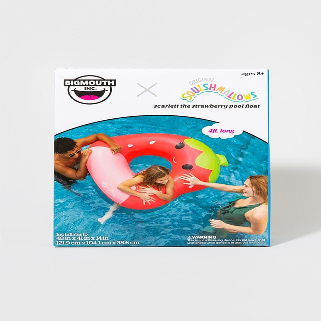 Francesca's BigMouth x Squishmallows Scarlet the Strawberry Pool Float ...