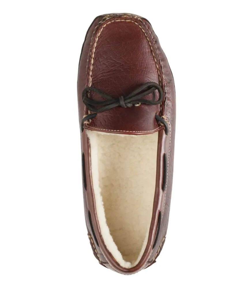L.L. Bean Men's Bison Double-Sole Slippers, Shearling-Lined | Mall of ...