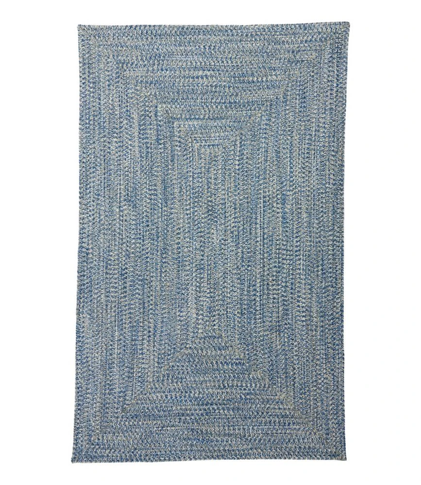 L.L. Bean All-Weather Braided Rug, Concentric Pattern Rectangular ...
