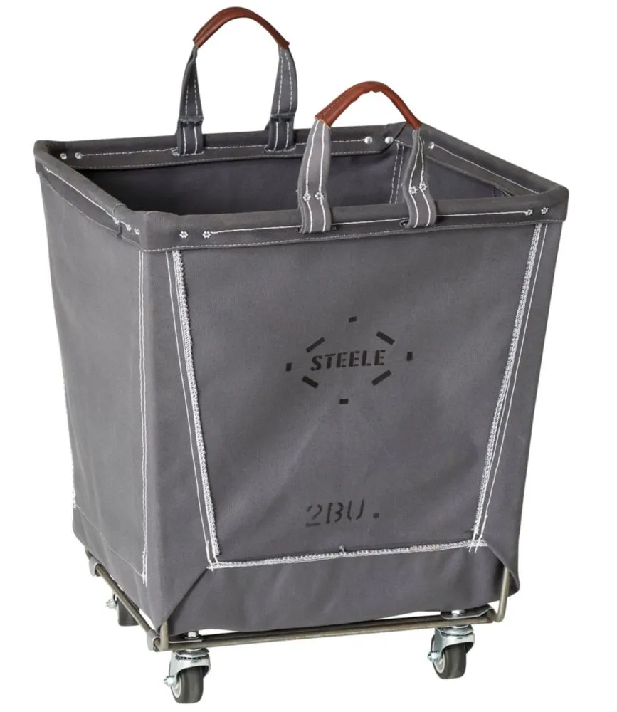 L.L. Bean Steele Two Bushel Small Carry Basket with Casters | Mall of ...