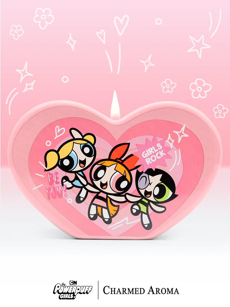 Charmed Aroma The Powerpuff Girls™ Heart Jar Candle - The Powerpuff ...