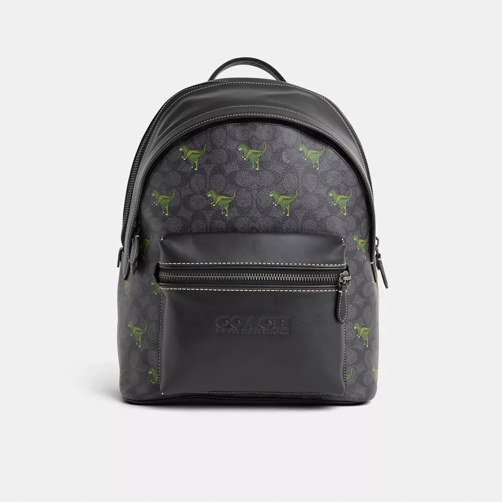 Coach Restored Charter Backpack In Signature Canvas With Rexy Print ...